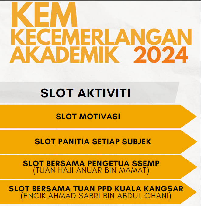 Kem Kecemerlangan Akademik 2024 – SEKOLAH SENI MALAYSIA PERAK